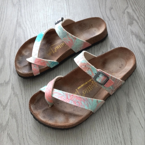 Birkenstock | Shoes | Birkenstock Papillio Tabora Sandal Pastel Floral ...